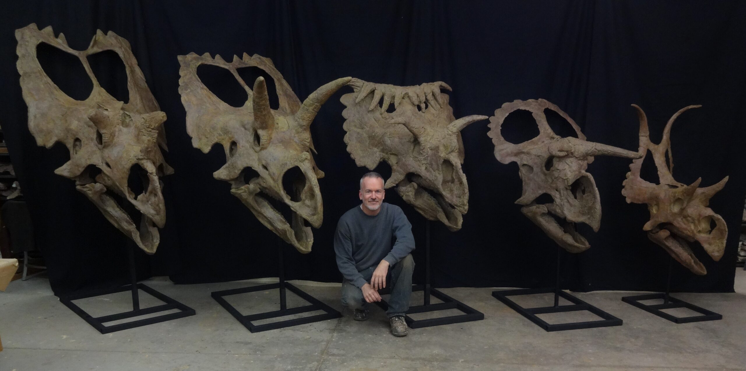 Gaston and ceratops heads | Gaston Design, Inc.